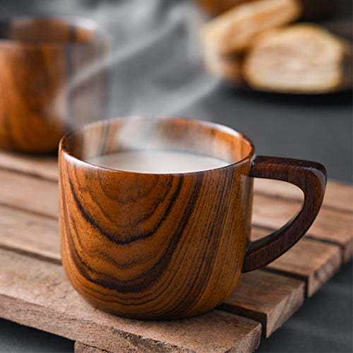 Handcrafted Teak Wood Tea Cup Set | Premium Wooden Tea Cups for Gifting